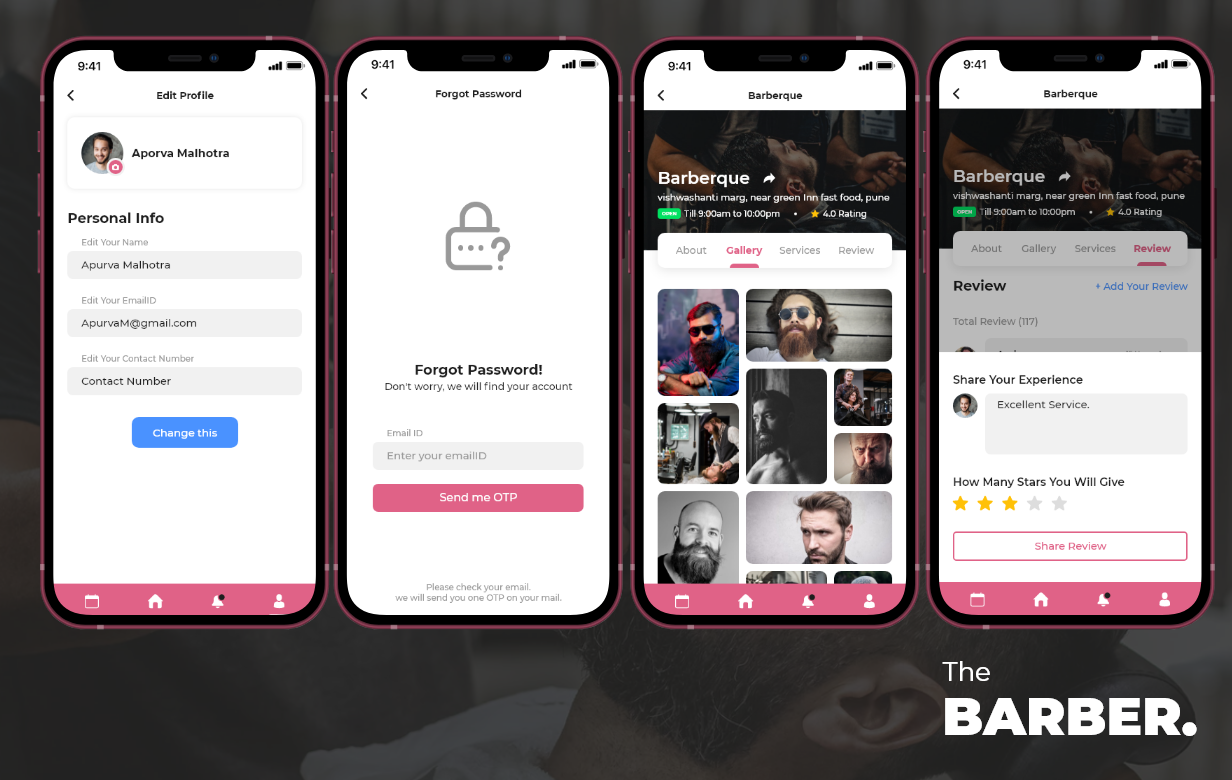 Salon Booking Management System With Mobile App using Flutter